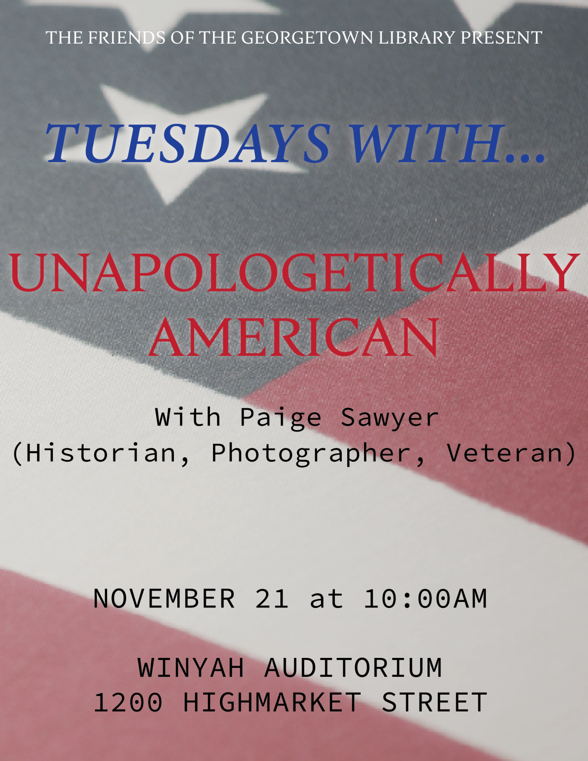 "Tuesdays With..." Library Lecture Series - Georgetown SC : Georgetown SC